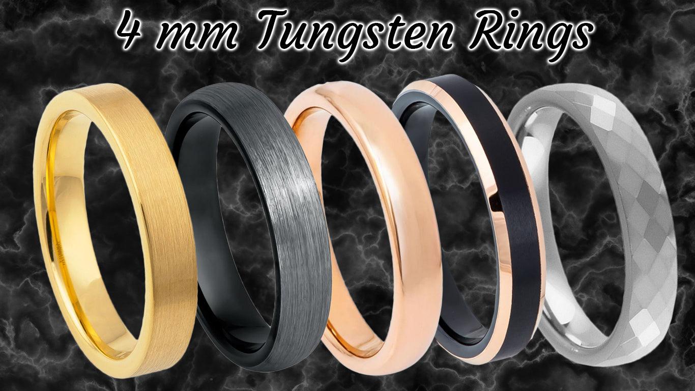 4mm Tungsten Rings Collection – Love Tungsten